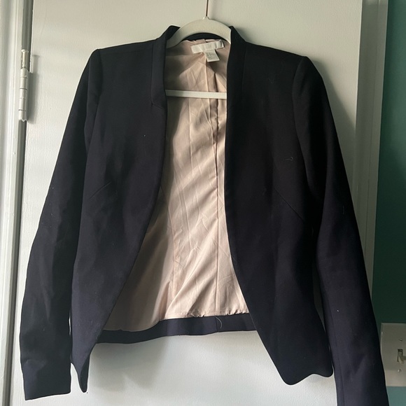 H&M | Jackets & Coats | Hm Lapelless Blazer Us 2 | Poshmark